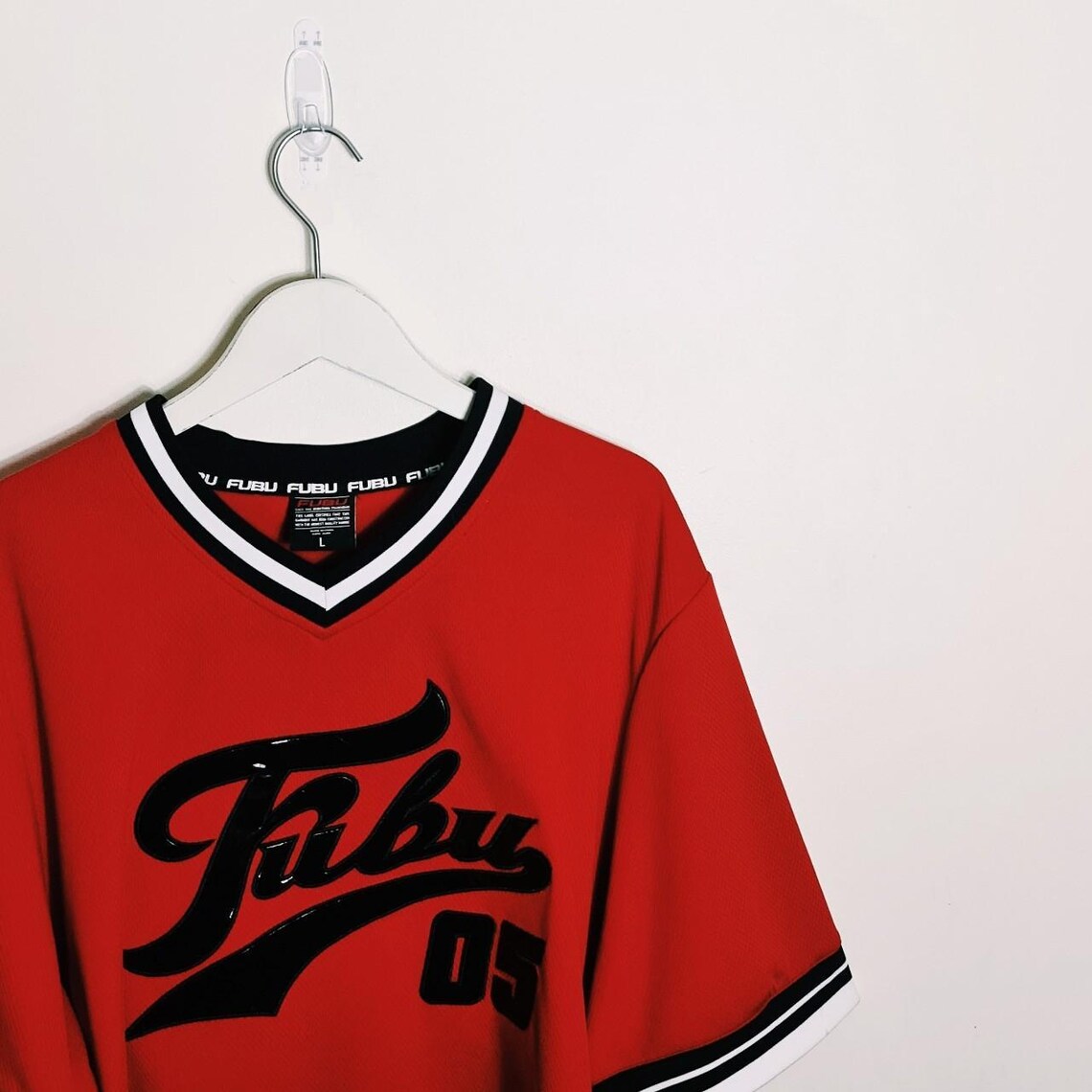 Vintage Y2K 90s 2000s Rare Red and Black Fubu Jersey. Fubu 05 Jersey ...