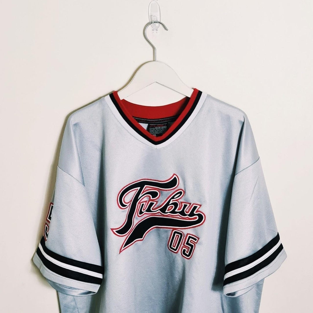 Vintage Y2K 90s 2000s Rare Silver and Black Fubu Jersey. Fubu 05 Jersey Top - Etsy