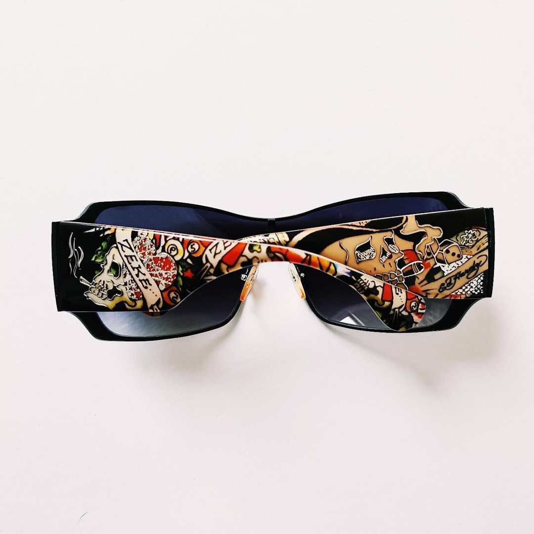 Vintage Y2K UNISEX Ed Hardy Sunglasses / Ed Hardy Glasses / Ed Hardy ...