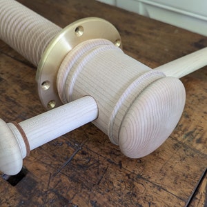 Wood Vise Kit Wood Vise Screw Wooden Threaded Rod Clamp Press Handle ...