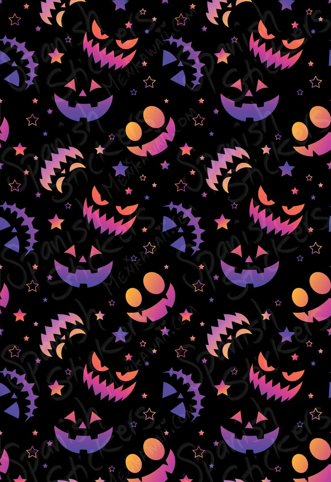 12x17 Cute Spooky Halloween Vinyl Sheet Adhesive Vinyl Sheet, Printed ...