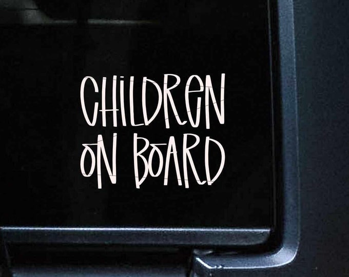 Kids on Board Sticker - Kids on Board Decal - Trendy Auto Exterior ...