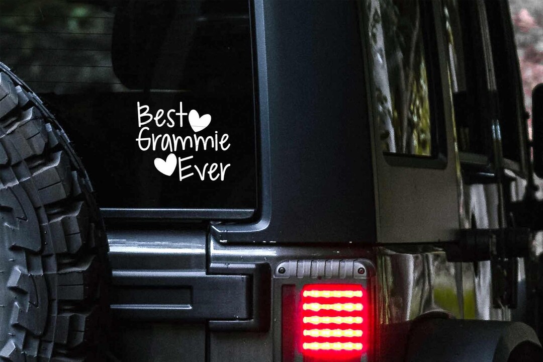 Best Grammie Ever Car Decal, Grandparent Bumper Sticker, Gift From ...