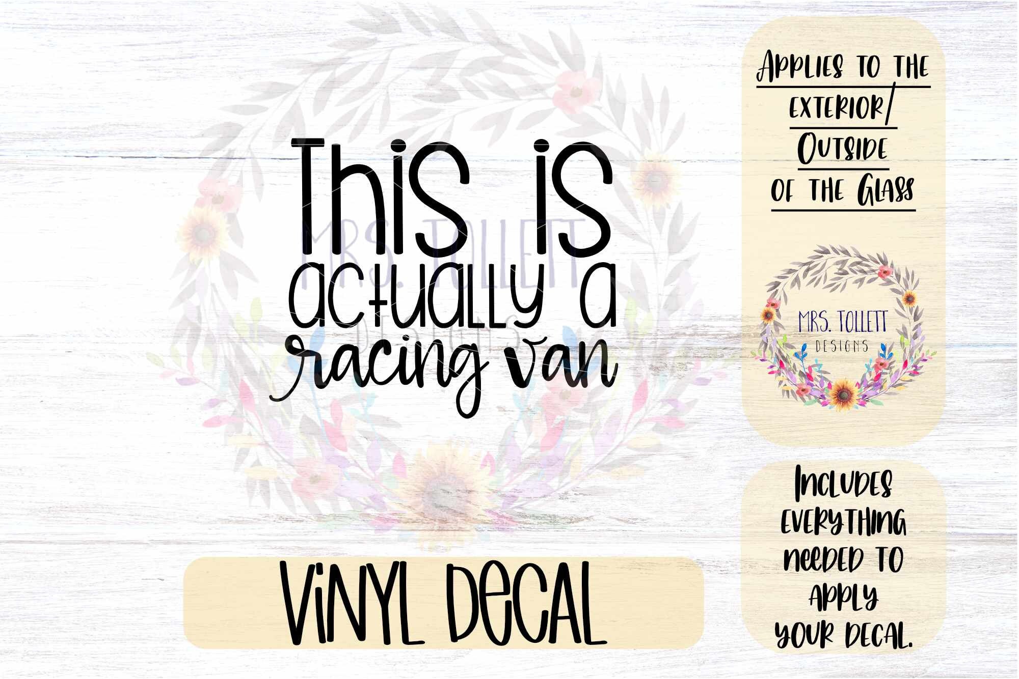 This is Actually A Racing Van Car Decal Funny Minivan - Etsy