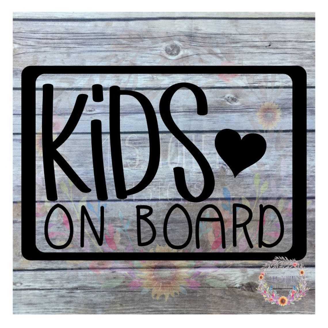 Kids on Board Decal Safety Bumper Sticker Family Car Decal - Etsy