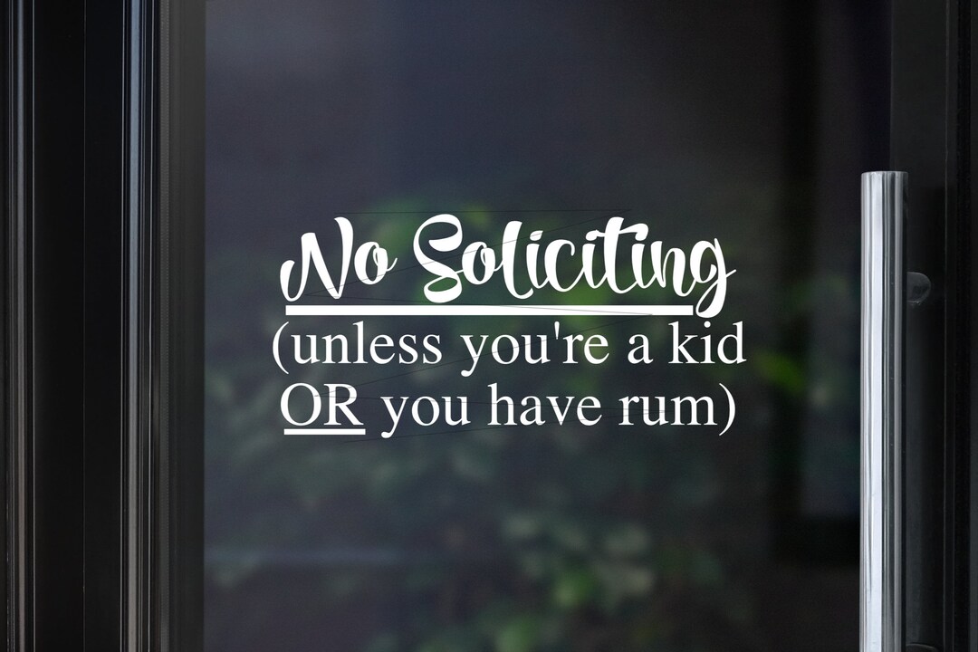 Pas de sollicitation Sauf si vous êtes un enfant ou si vous avez un ...