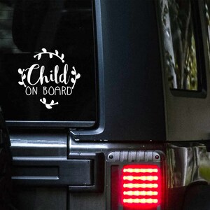 Child on Board Car Decal, Baby Car Decal, Baby Shower Gift, Vinyl Decal ...