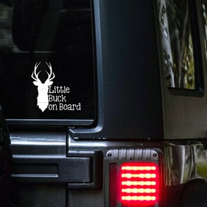 Little Buck or Bucks on Board Car Decal Baby on Board Safety - Etsy