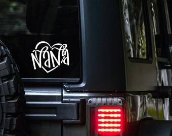 Nana Heart Vinyl Decal Sticker 5.0 Hot Pink - Etsy