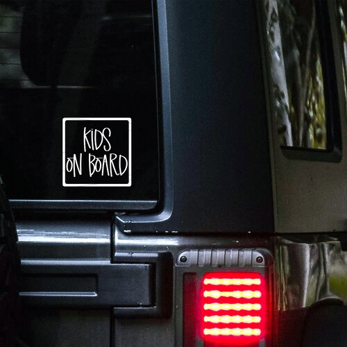 Kids on Board Car Decal Safety Bumper Sticker Baby on Board - Etsy
