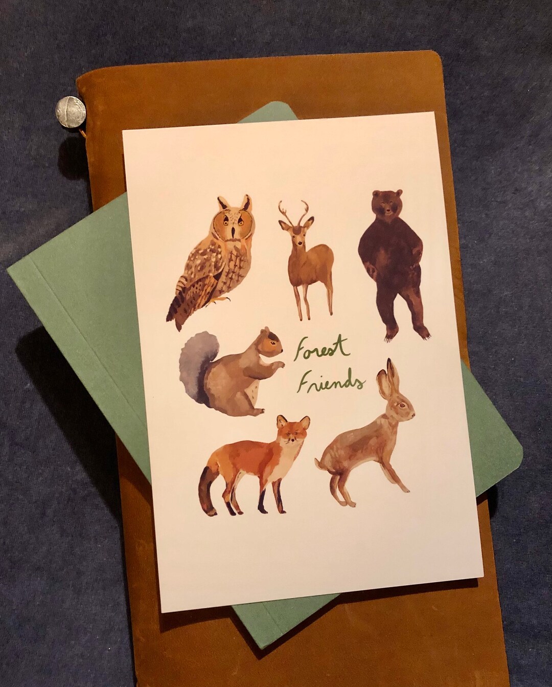 Forest Friends Print - Etsy