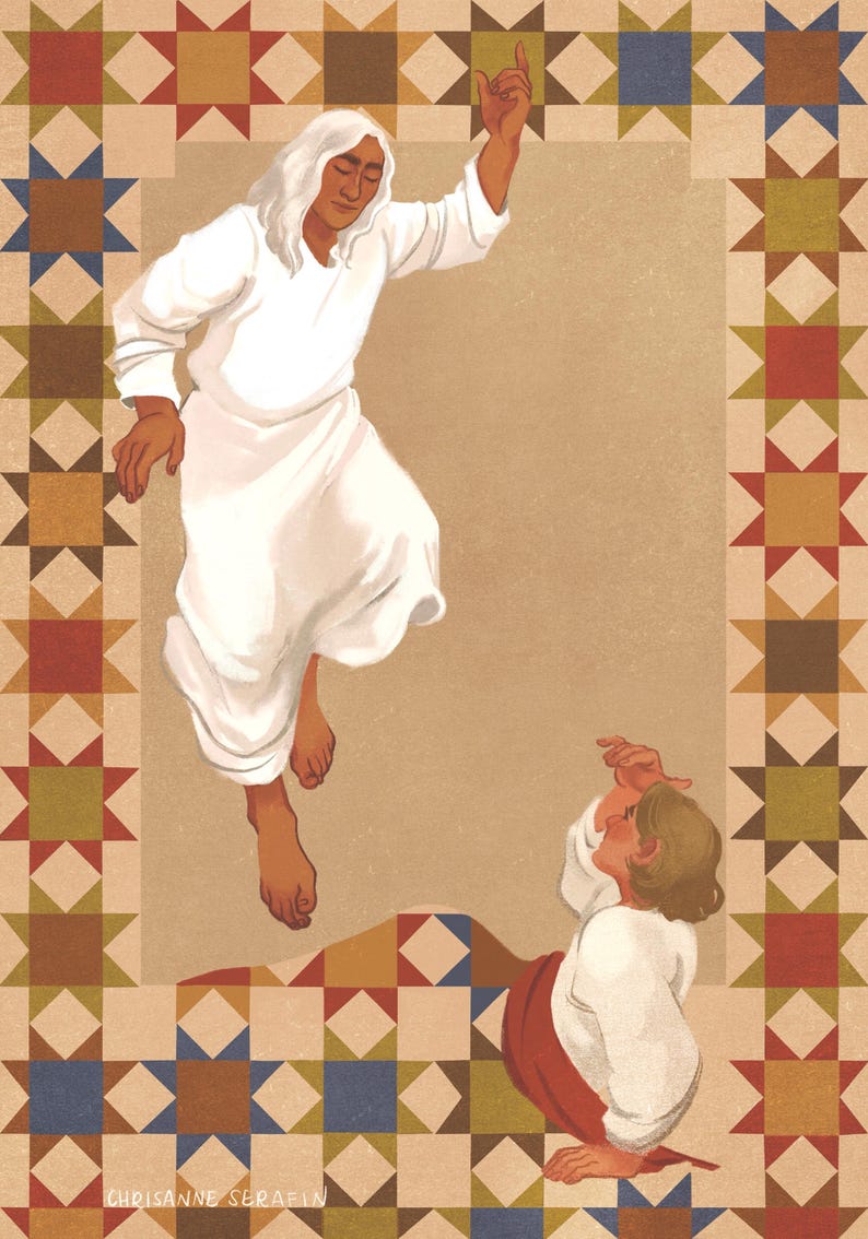 Angel Moroni Visits a Young Joseph Smith - Etsy