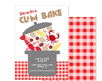 Clambake Invitations