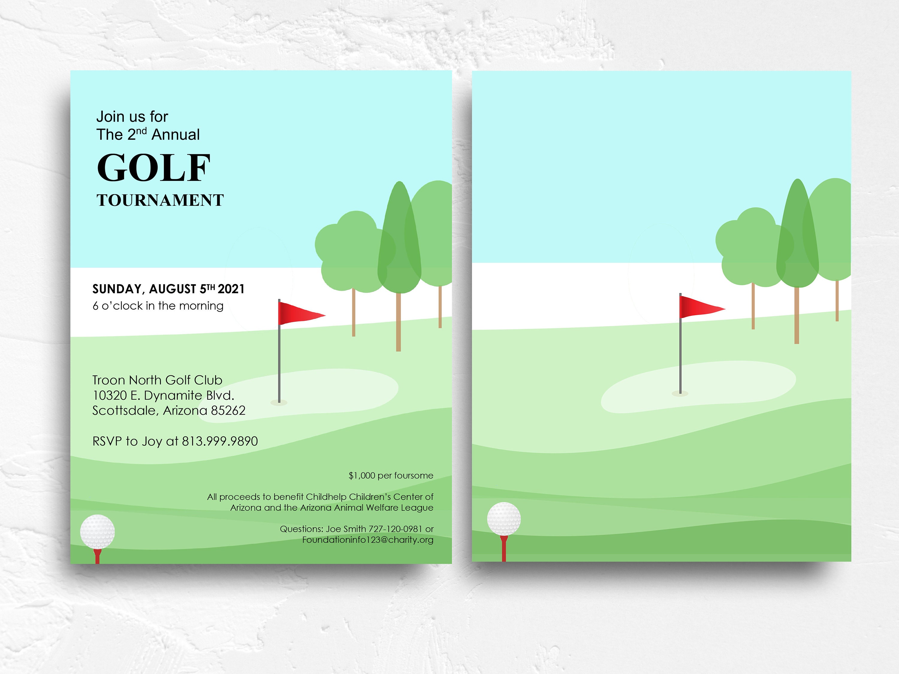 Golf Tournament Flyer Template | School Golf Tournament Poster | Golf ...