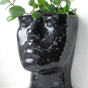 African Woman Face Wall Planter | Head Plant Pot - Etsy