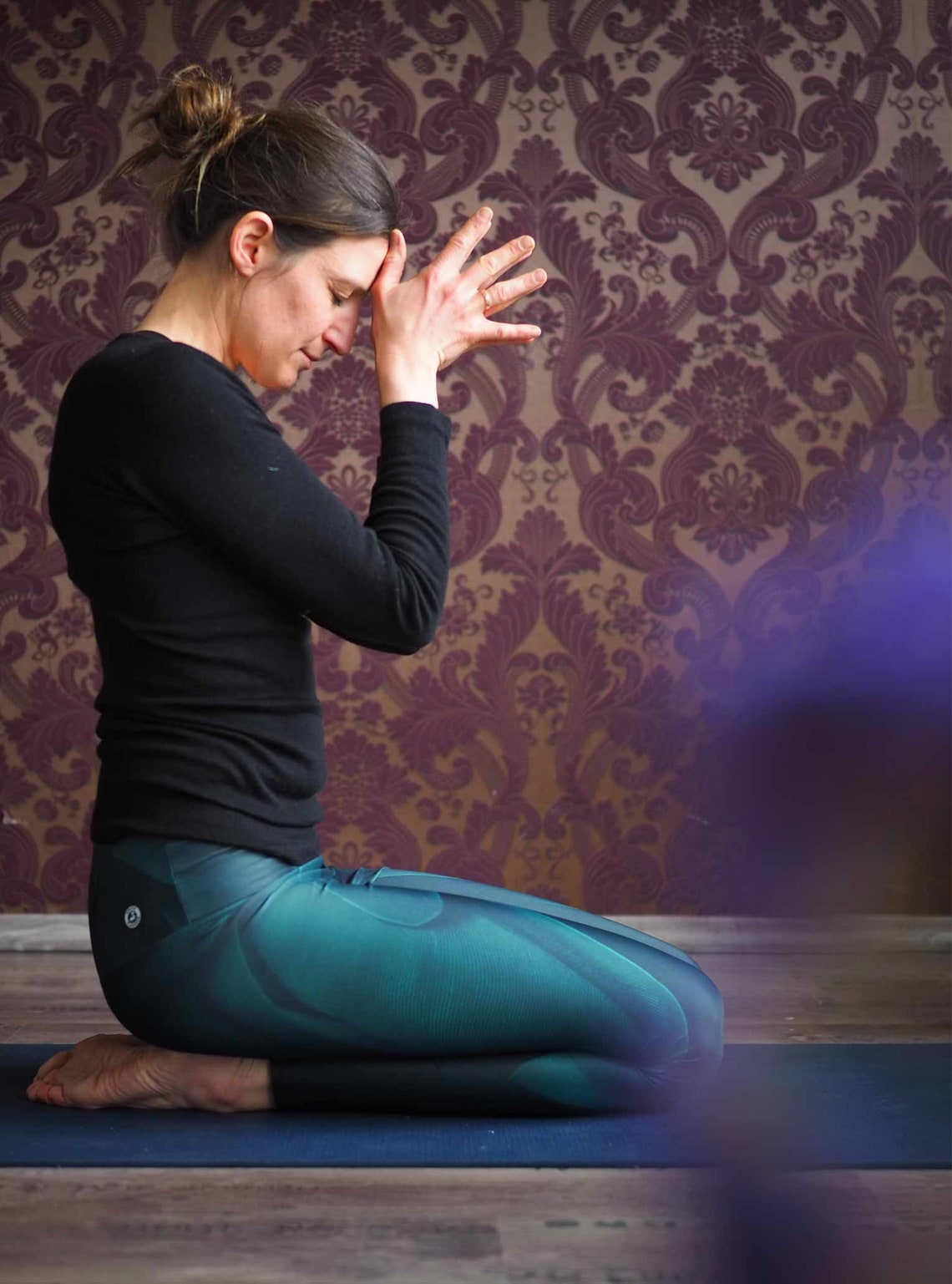 Dark Green Yoga Leggings GREEN BIRD / Emerald Green Yoga - Etsy