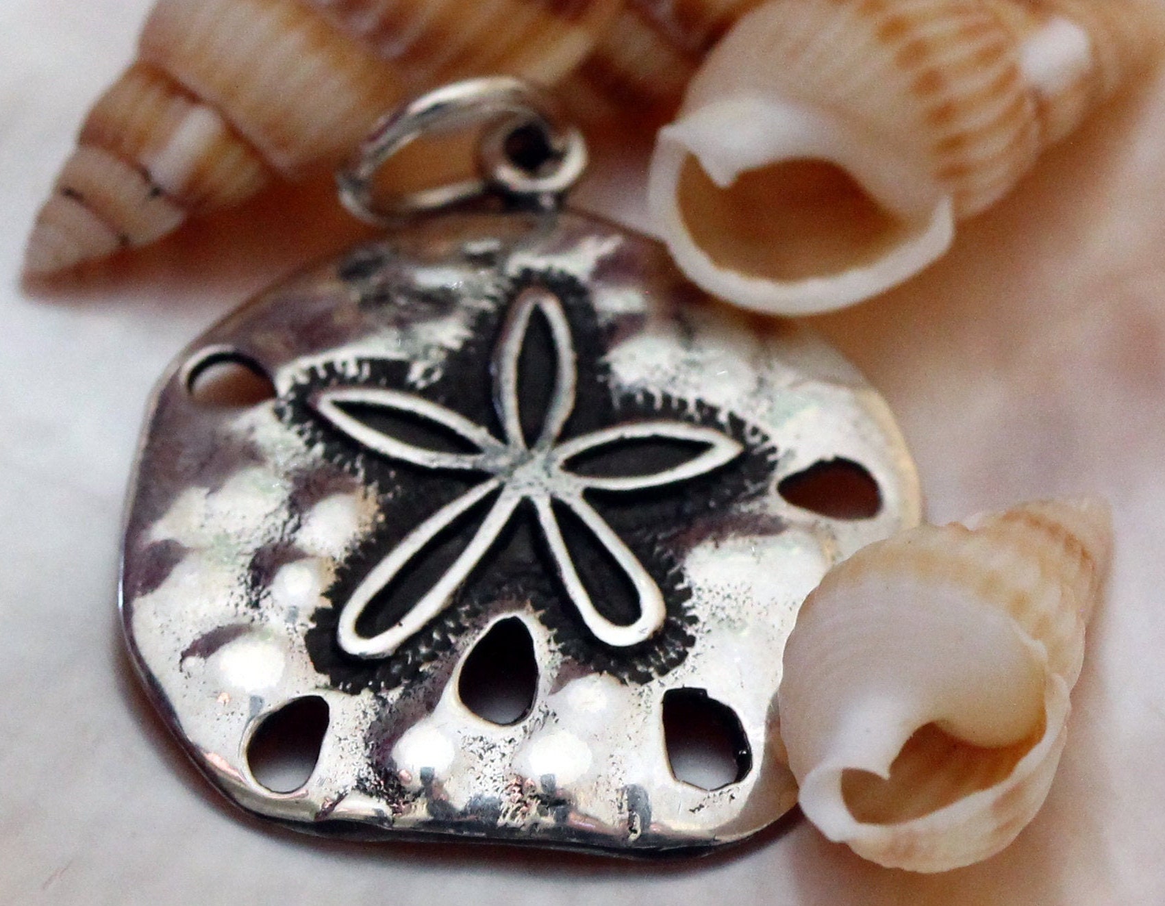 Collier de dollars de sable, dollar de sable en argent sterling ...