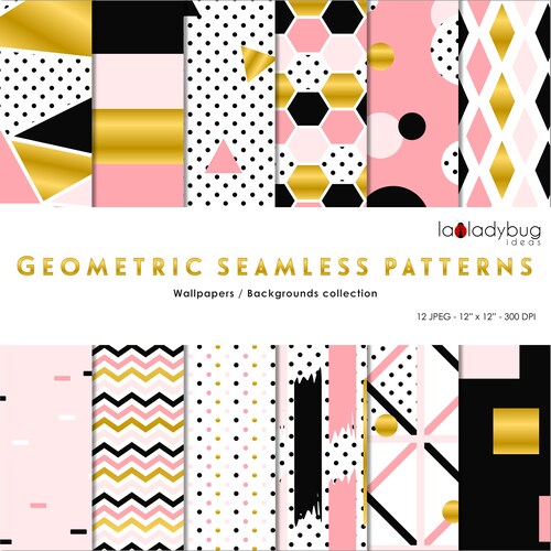 Black Floral Digital Paper: floral Papers Black | Etsy