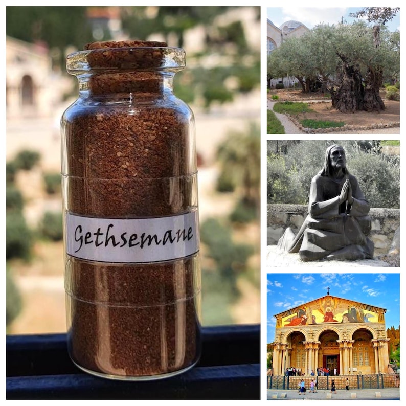 Gethsemane Gartenerde † Abgefüllter Sand † Jesus Christus † Jerusalem ...