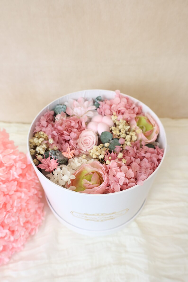 Flower Arrangement, Preserved Flower Box, Birthday Gift, Gift for Her ...