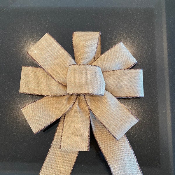 Large Burlap Bow - Etsy