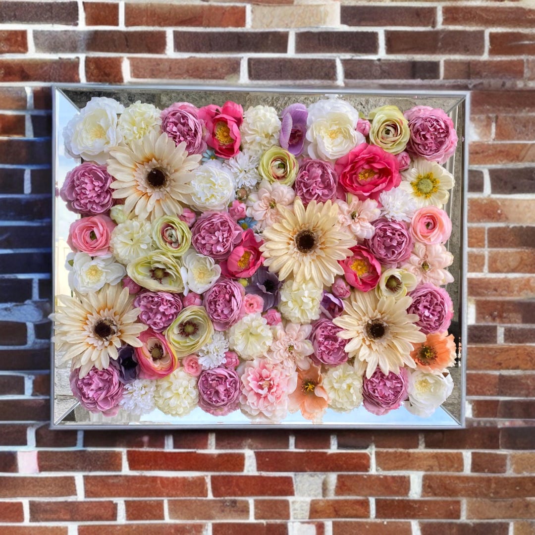 Flower Wall Decor, Pink Flower Wall Backdrop, Flower Backdrop, Flower ...