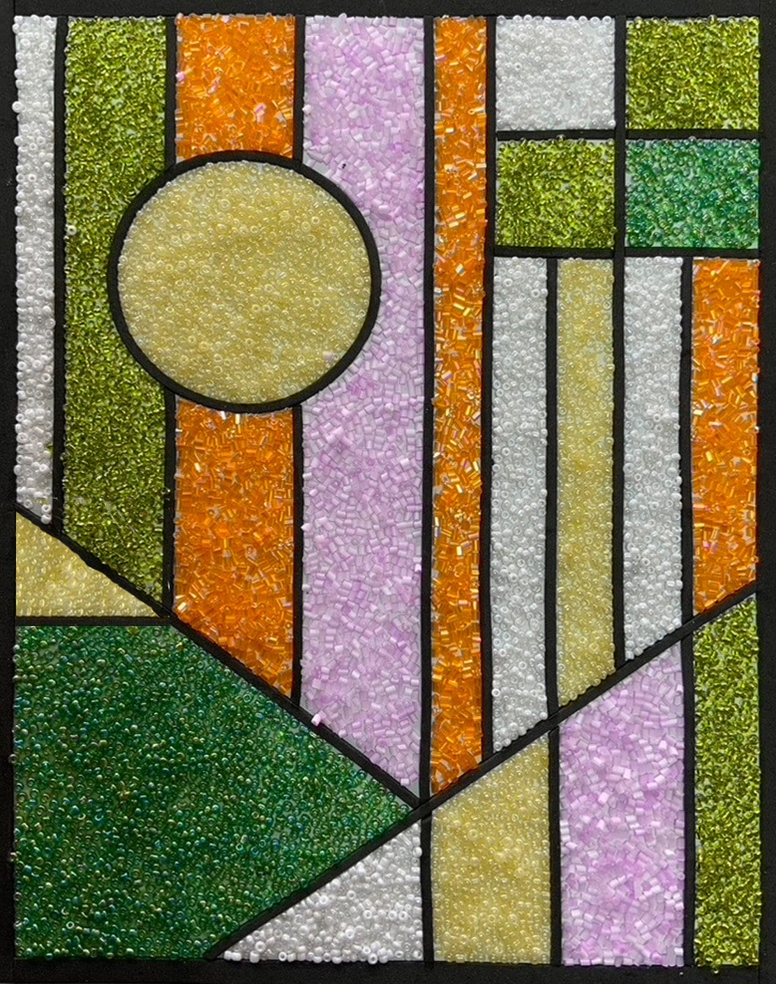 Geometric Bead Mosaic Kit Video Tutorial, Beginner Friendly - Etsy