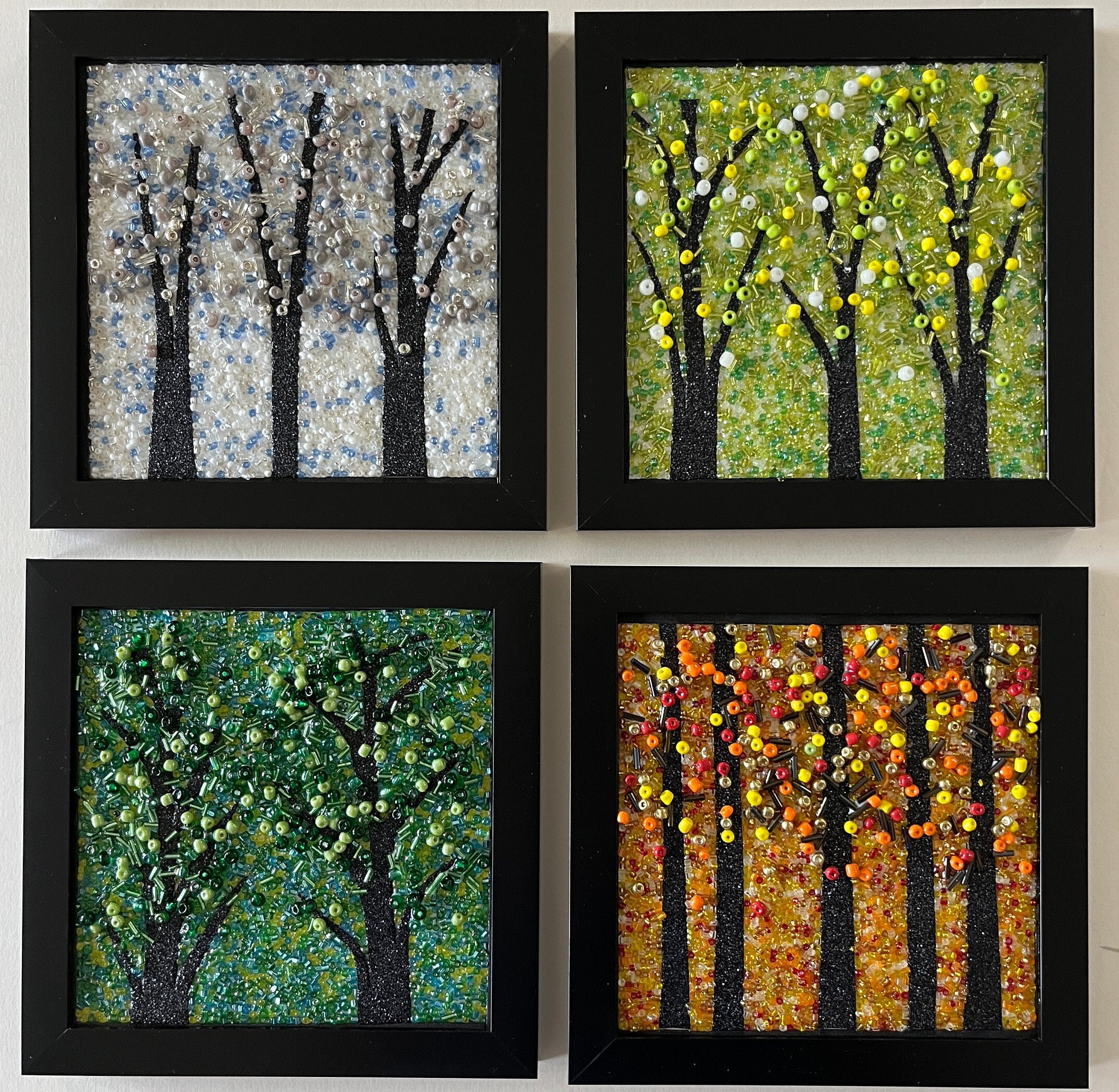 Four Season Bead Mosaic Kit Video Tutorial, Beginner Friendly - Etsy
