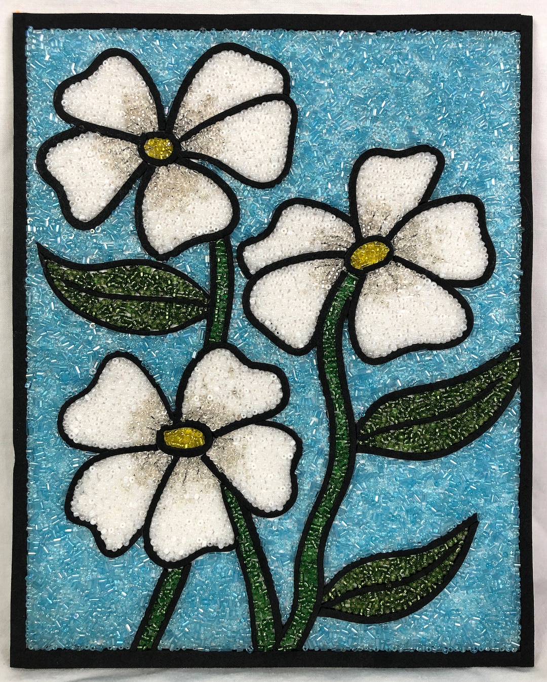 Flower Bead Mosaic Art Kit + Video Tutorial, Beginner Friendly - Etsy