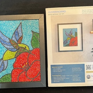 Hummingbird Bead Mosaic Kit Video Tutorial, Beginner Friendly - Etsy
