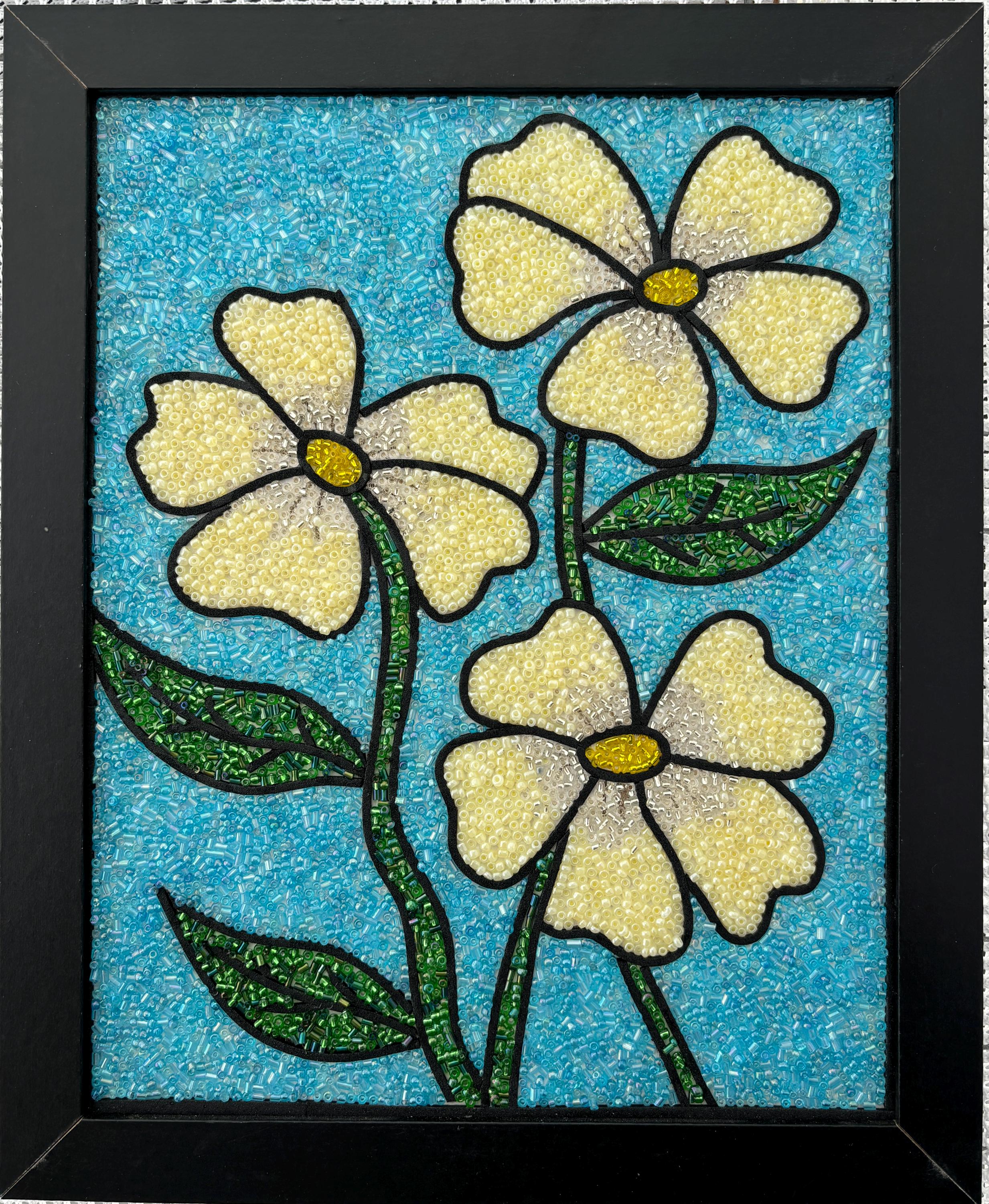 Flower Bead Mosaic Art Kit + Video Tutorial, Beginner Friendly - Etsy