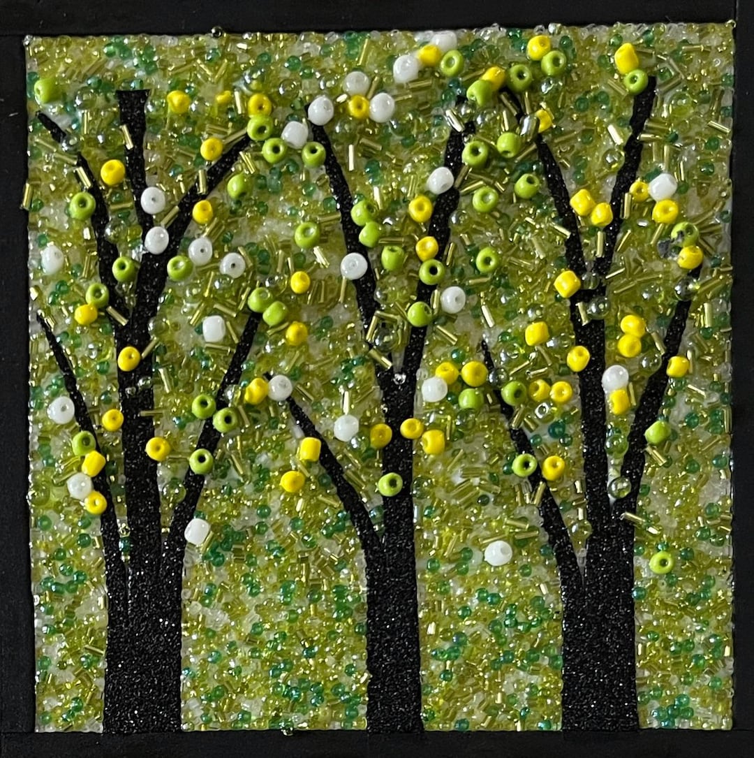 Four Season Bead Mosaic Art Kit + Video Tutorial, Beginner Friendly - Etsy