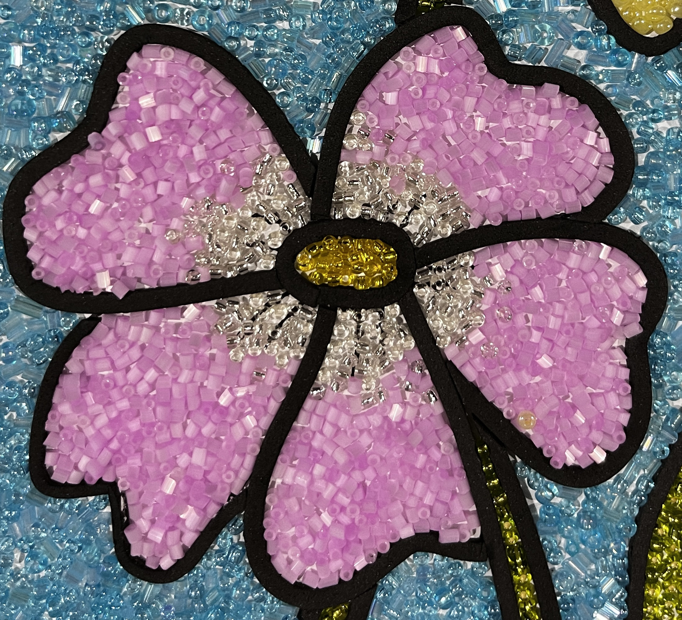Flower Bead Mosaic Art Kit + Video Tutorial, Beginner Friendly - Etsy