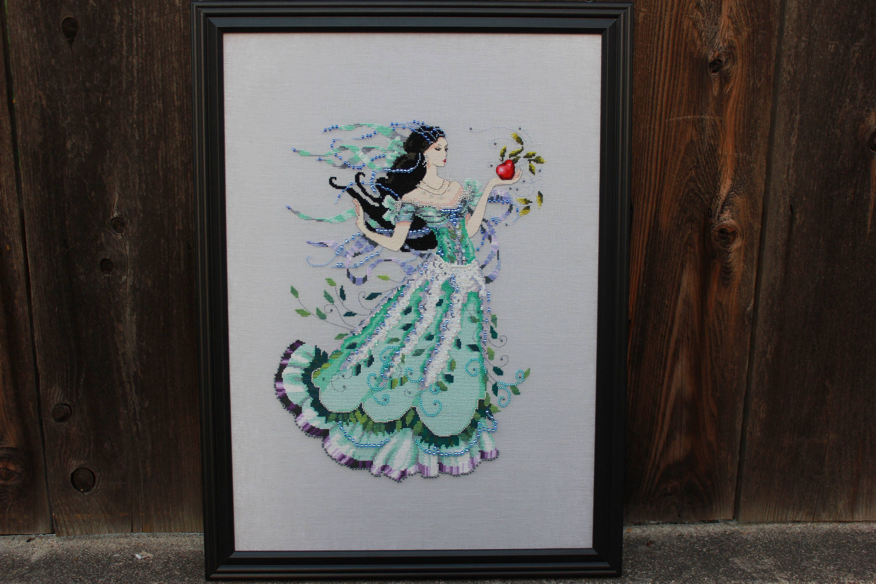 Biancabella Wall Art | Completed Cross Stitch | Mirabilia | Nora ...