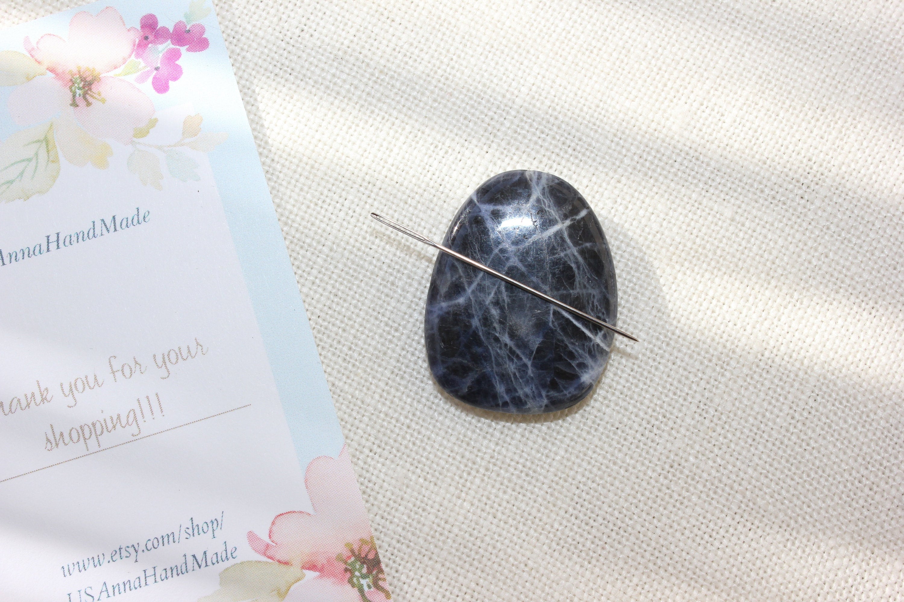Natural Stone Needle Minder | Needle Keeper | Magnetic Brooch Pin ...