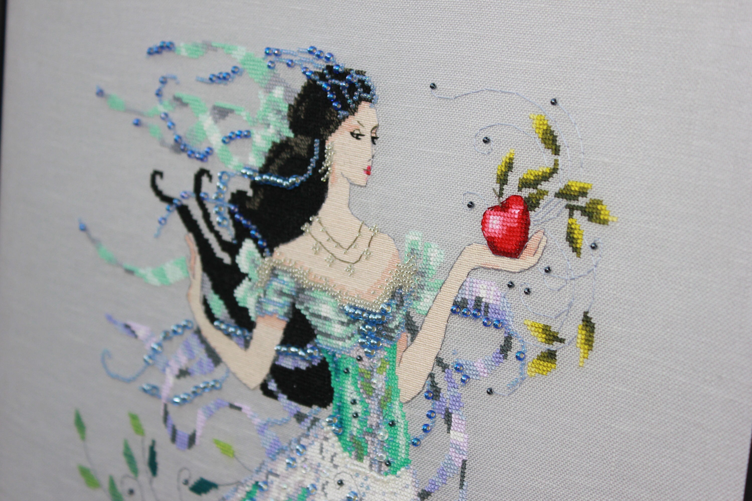 Biancabella Wall Art Completed Cross Stitch Mirabilia Nora Corbett ...