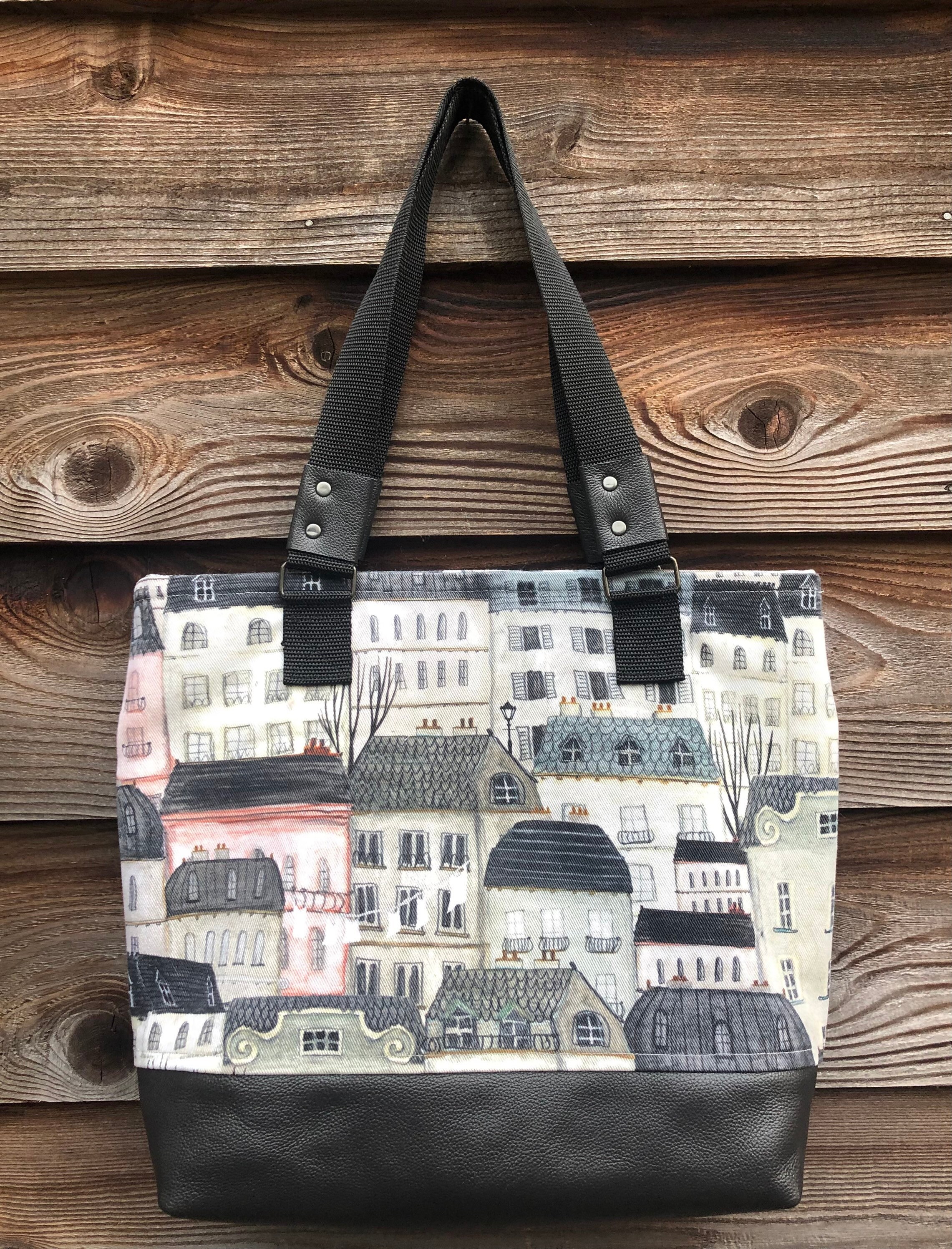 Paris Row Houses Tote Bag - Etsy