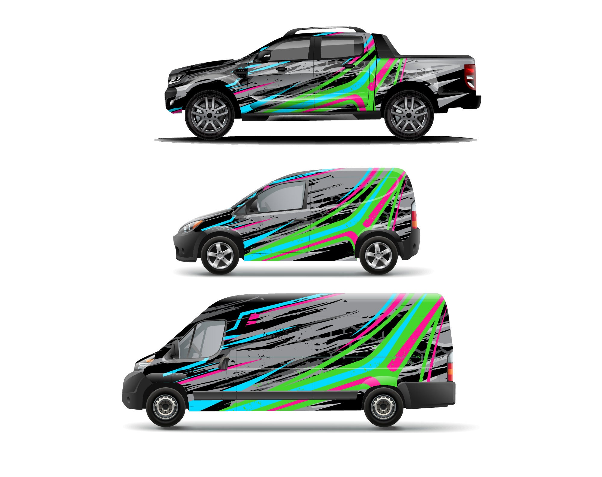 Race Car Livery Vehicle Wrap Design Background Vector And Bitmap PRINT