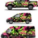 Paint Splatter Race Car Livery Vehicle Wrap Design Background Vector ...