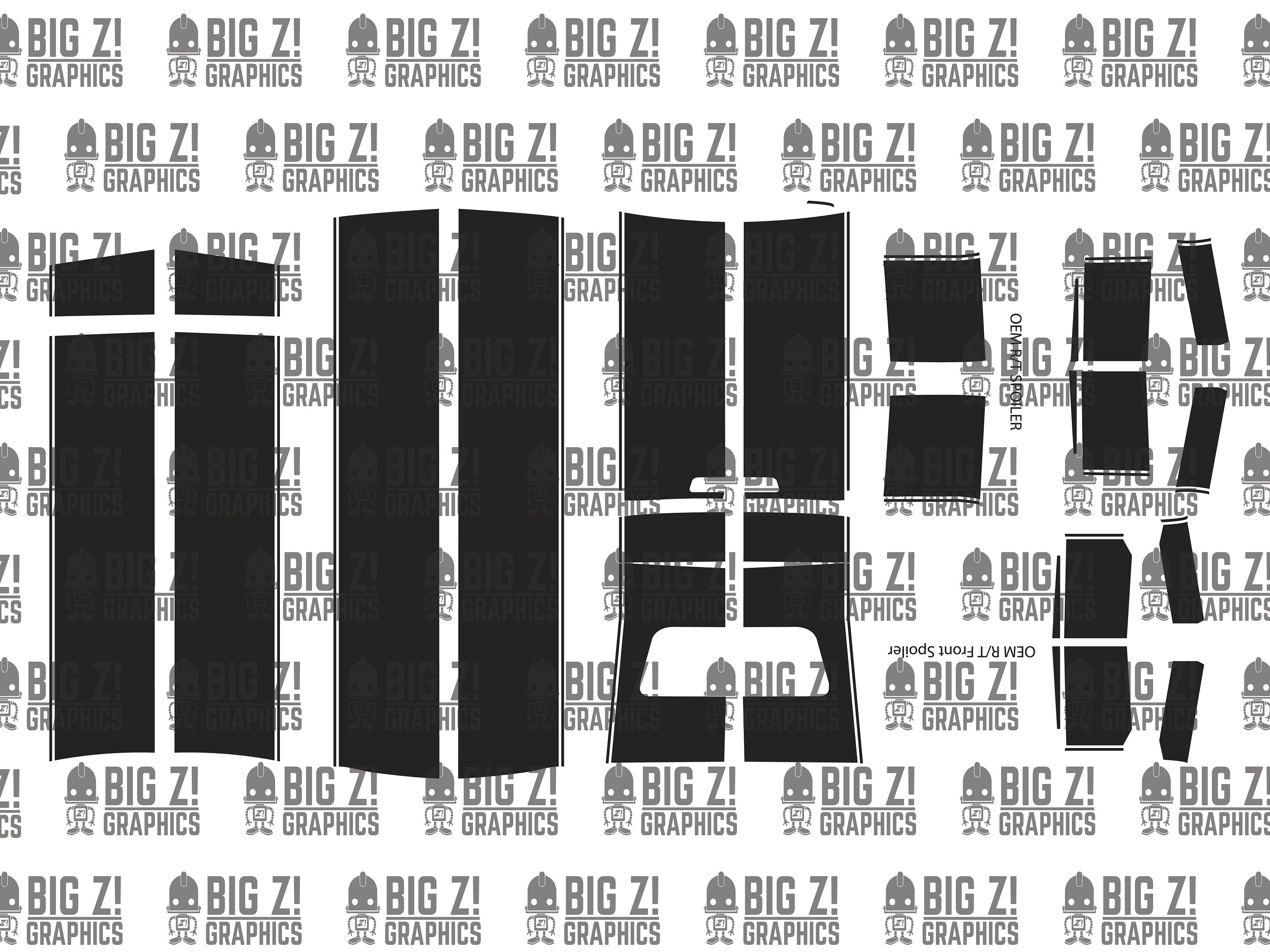 Full Racing Stripes With Pin Vinyl Cut Stripe Template Will Fit 2011 ...