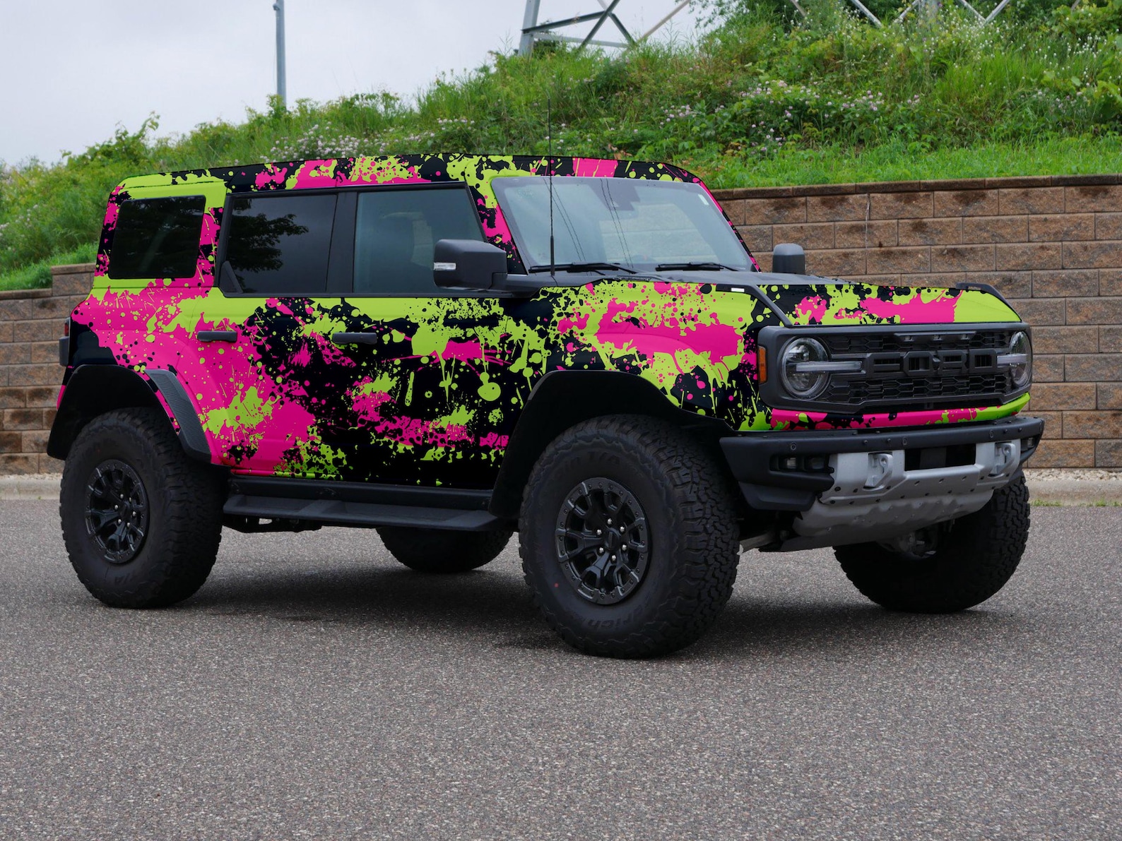 Paint Splatter Race Car Livery Vehicle Wrap Design Background Vector ...