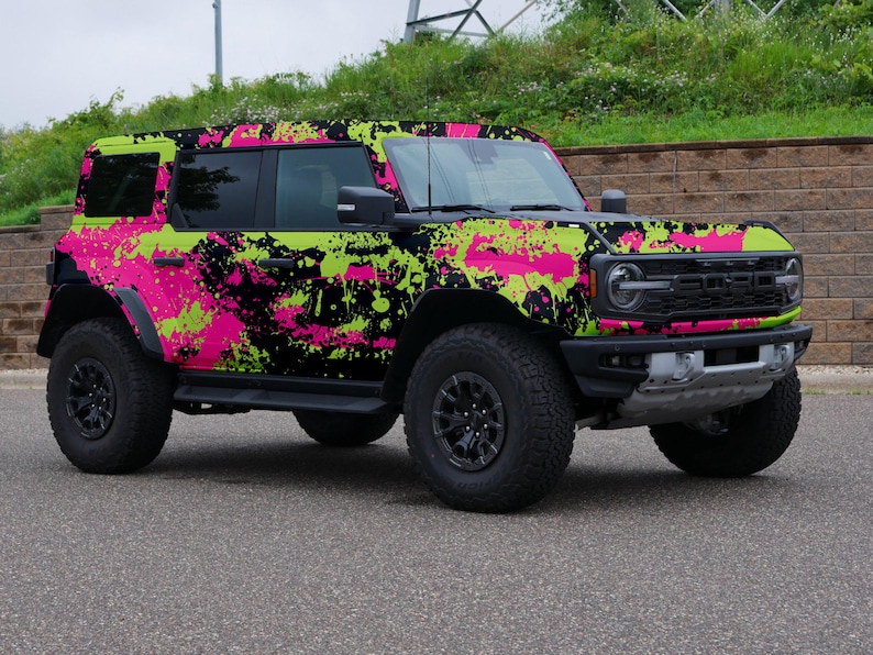 Paint Splatter Race Car Livery Vehicle Wrap Design Background Vector ...