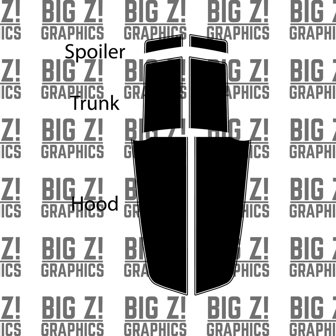 Racing / Rally Stripes With Pin Stripe Vinyl Cut Template Will Fit 2010 ...