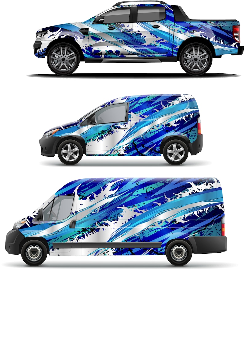 Grunge Distressed Race Car Livery Vehicle Wrap Design Background Vector ...