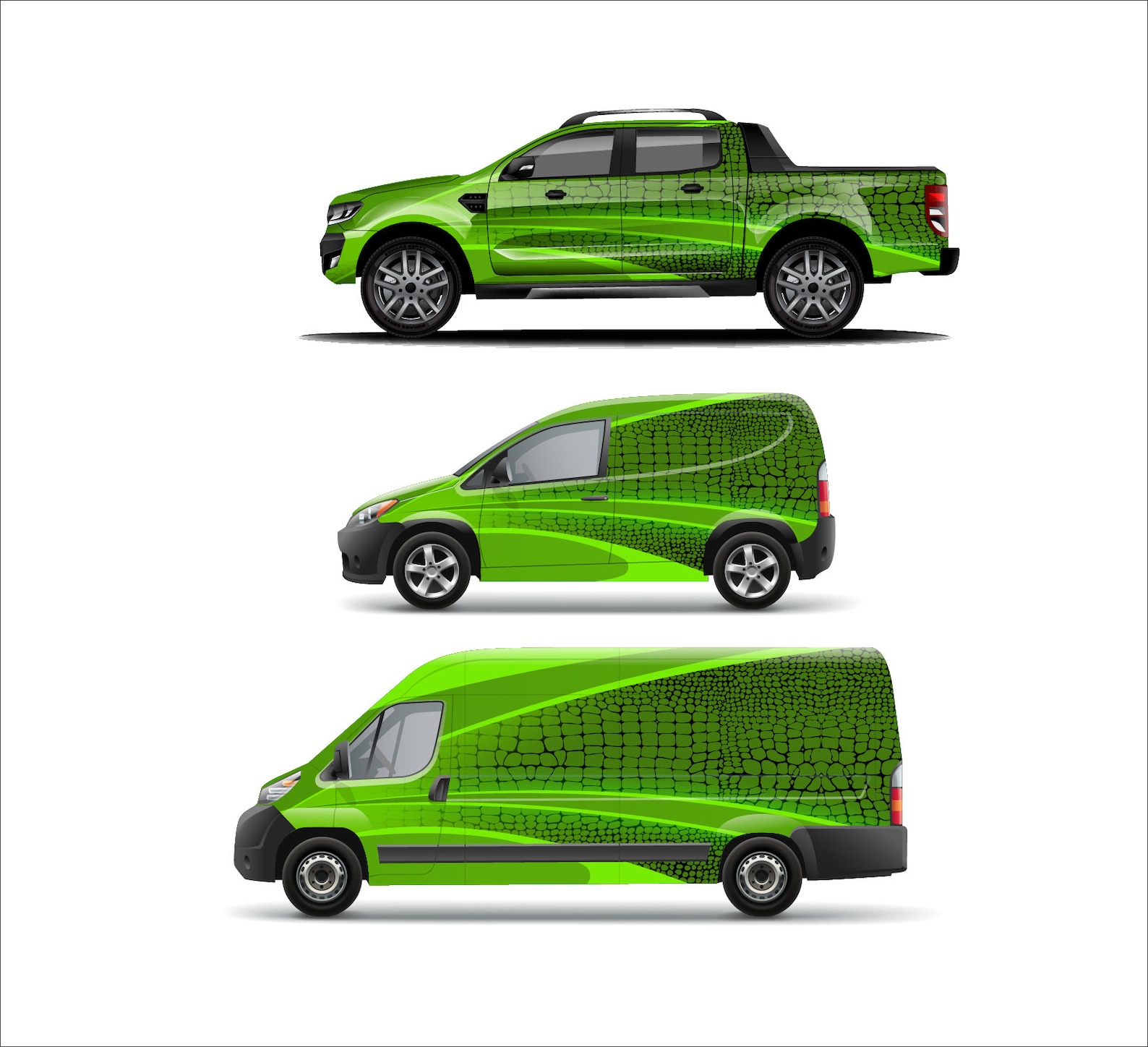 Green Scales, Race Car Livery Vehicle Wrap Design Background Vector ...