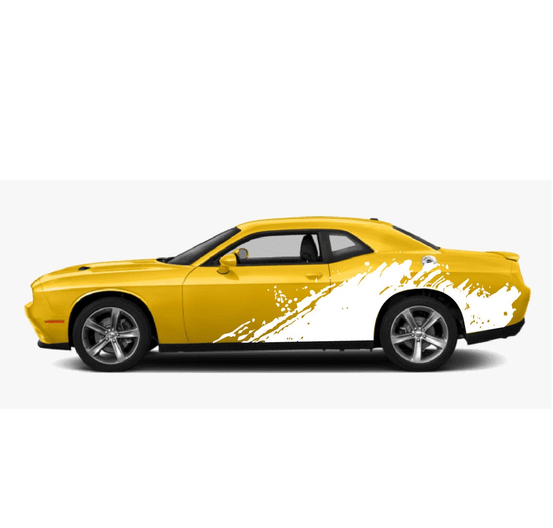 Grunge Side Splash, Mud Splash, Distressed, Template Will Fit 2015 ...