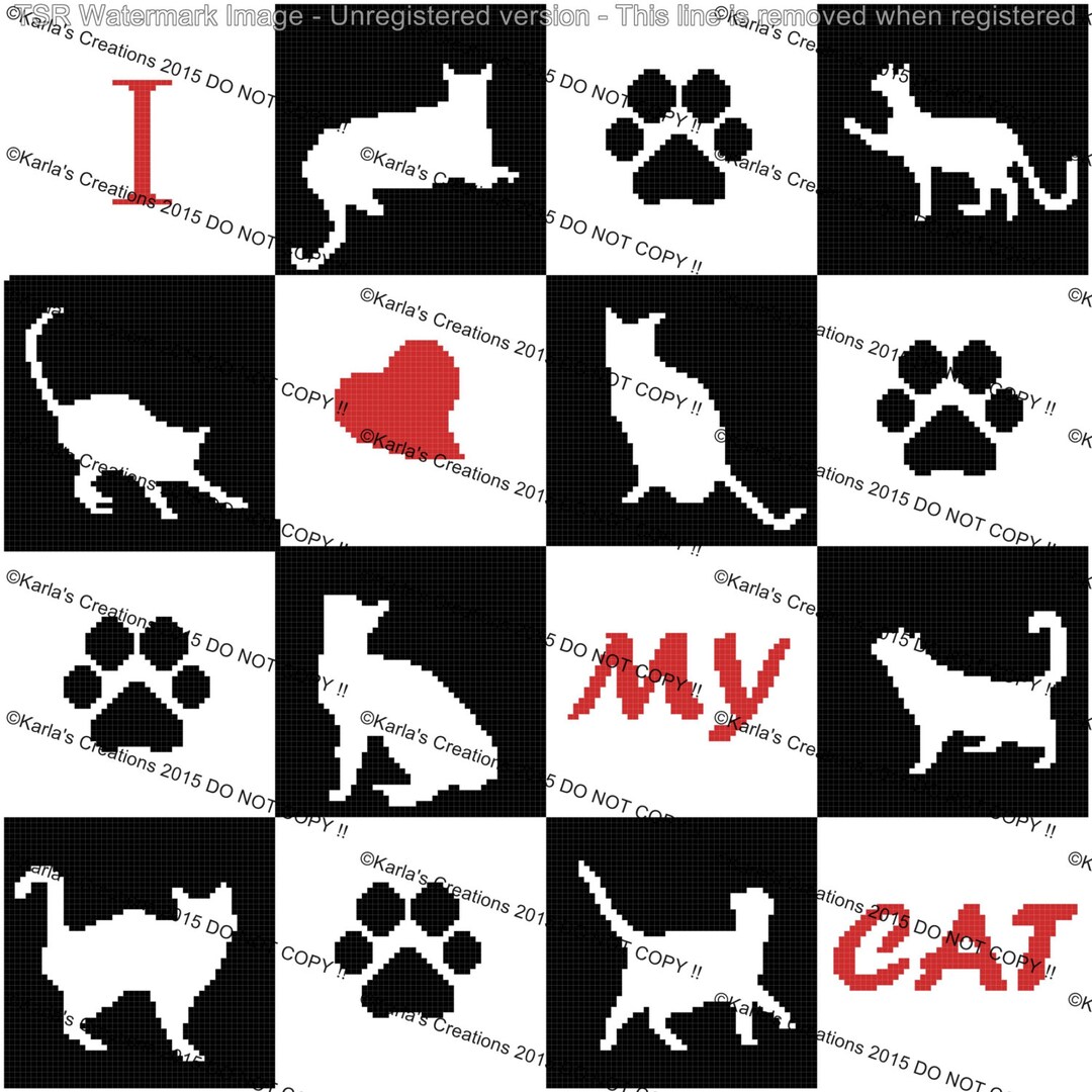 I Love My Cat Graph - Etsy