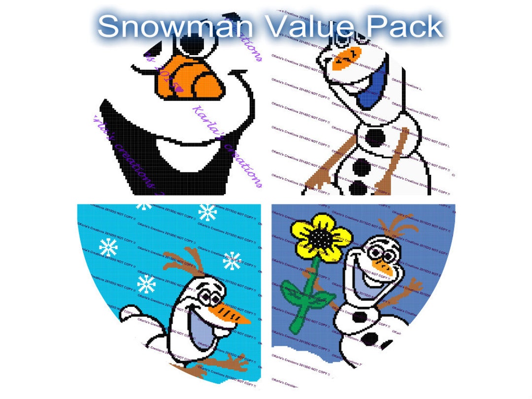 Snowman Graphs Value Pack - Etsy