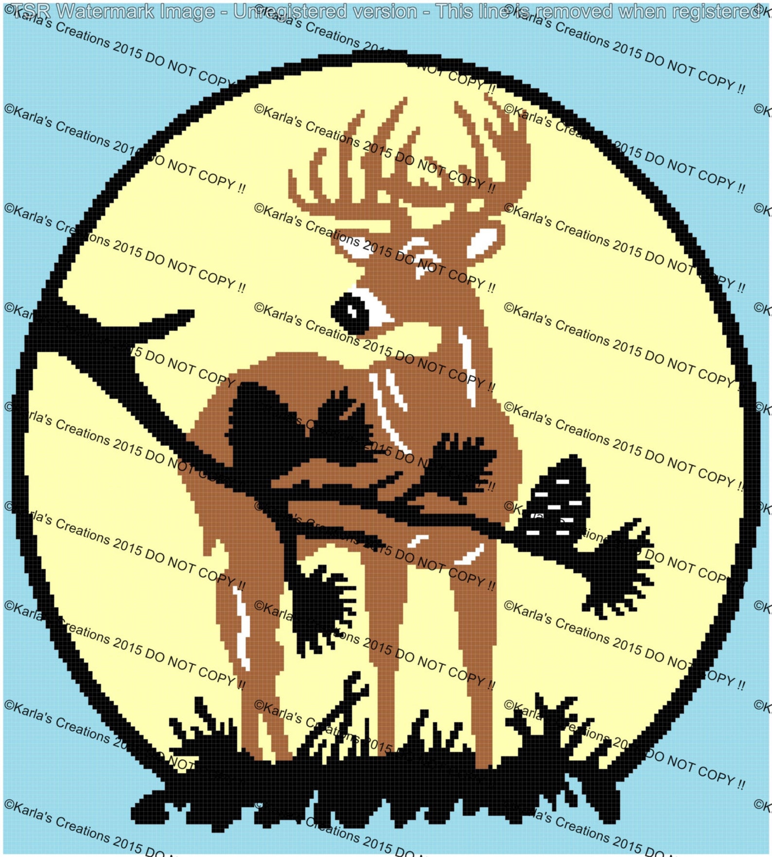 Buck in Sunset Graph - Etsy