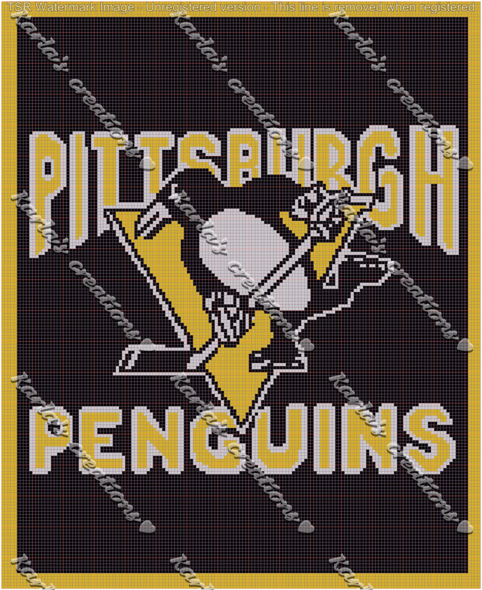 Penguins Crochet Graph - Etsy